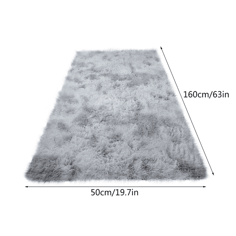 19.6"x62.9" Area Rugs for Bedroom/Living Room, Super Fluffy Fuzzy Shag ...