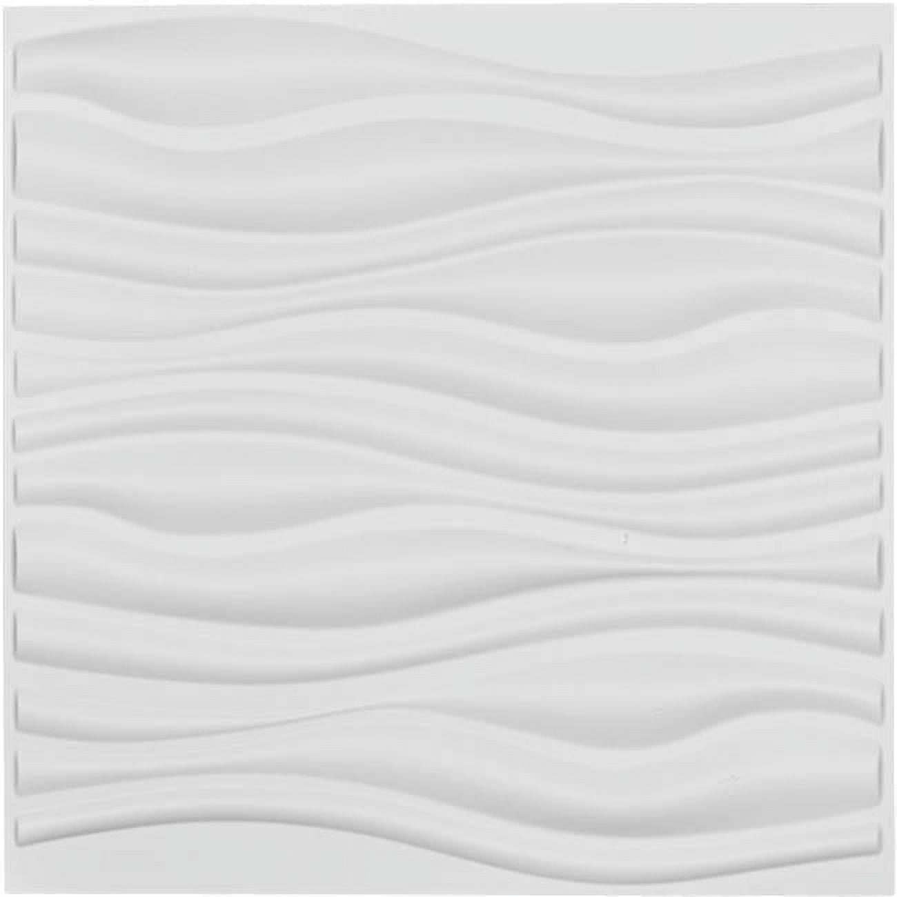 19.63 x 19.63 in. Leandros Endura Wall Decorative 3D Wall Panel, White ...