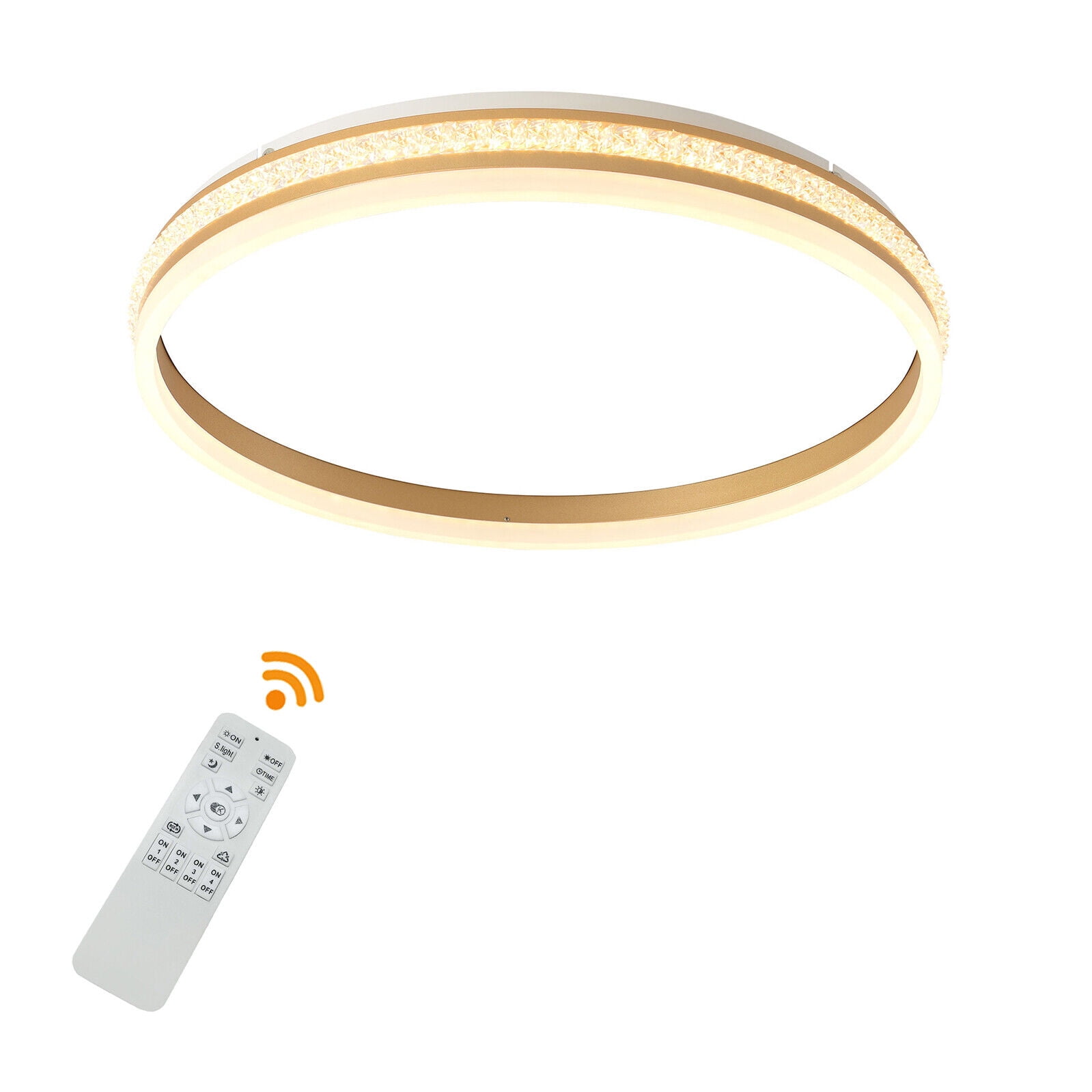 19.68" 51w Ceiling Light Dimmable LED Chandelier Flush Mount Ceiling ...