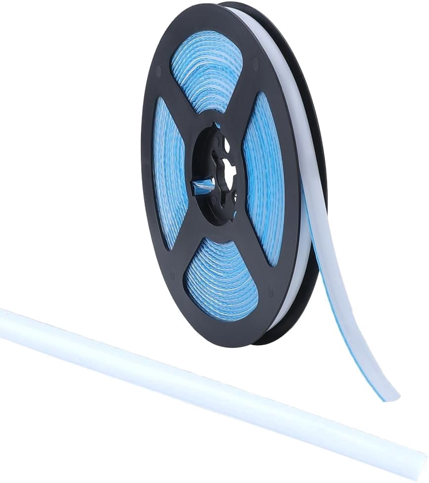 19.68 FT Caulk Strip 1/3" Self Adhesive White Shower Tub Toilet ...