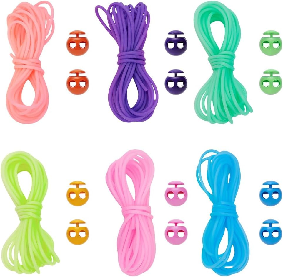 19.68 Yards Knitting Stitches Holder Knitting Cord Lock Kit Stitch ...
