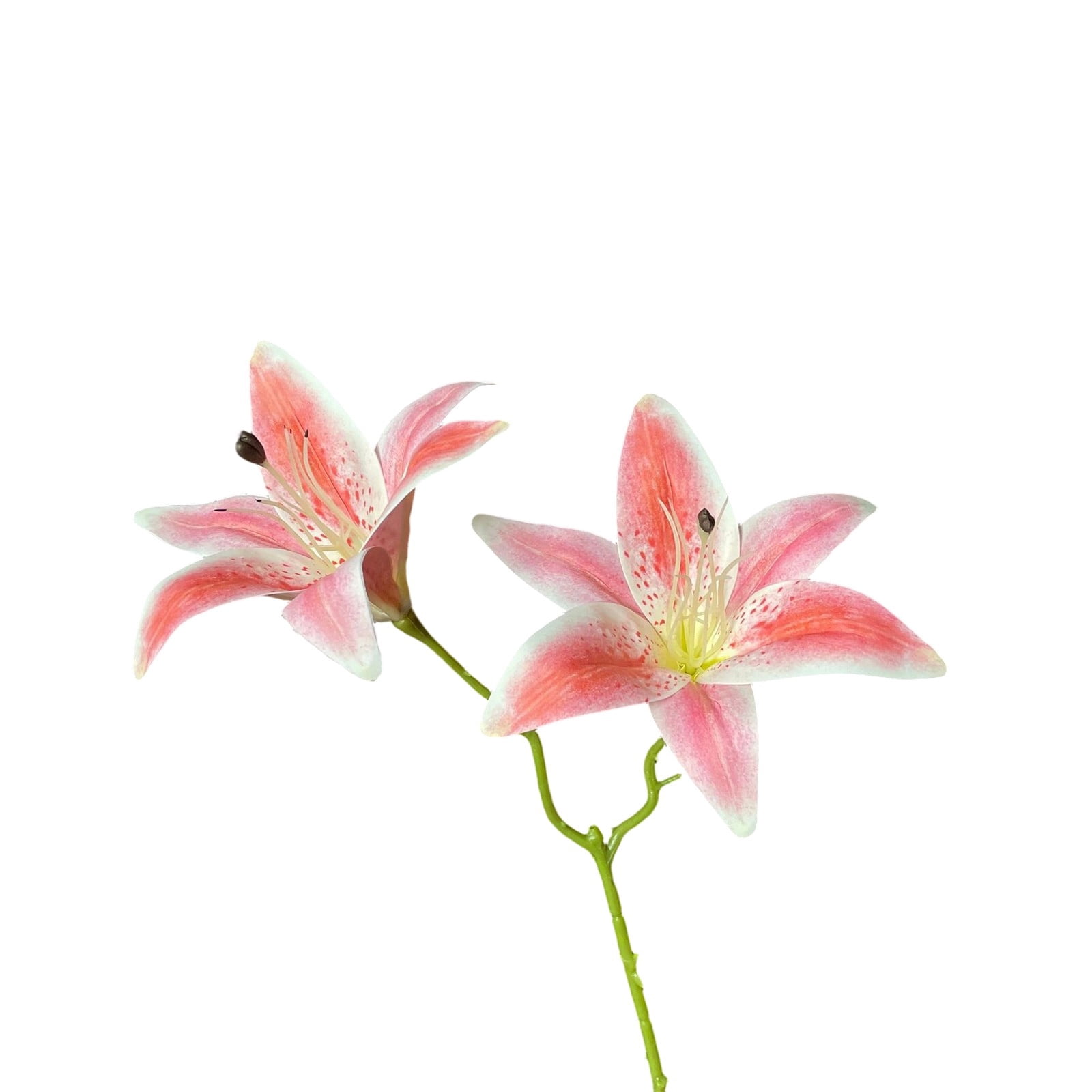19.68 inch Lily Artificial Flowers, Lilies with Stems Plants, Bouquet ...