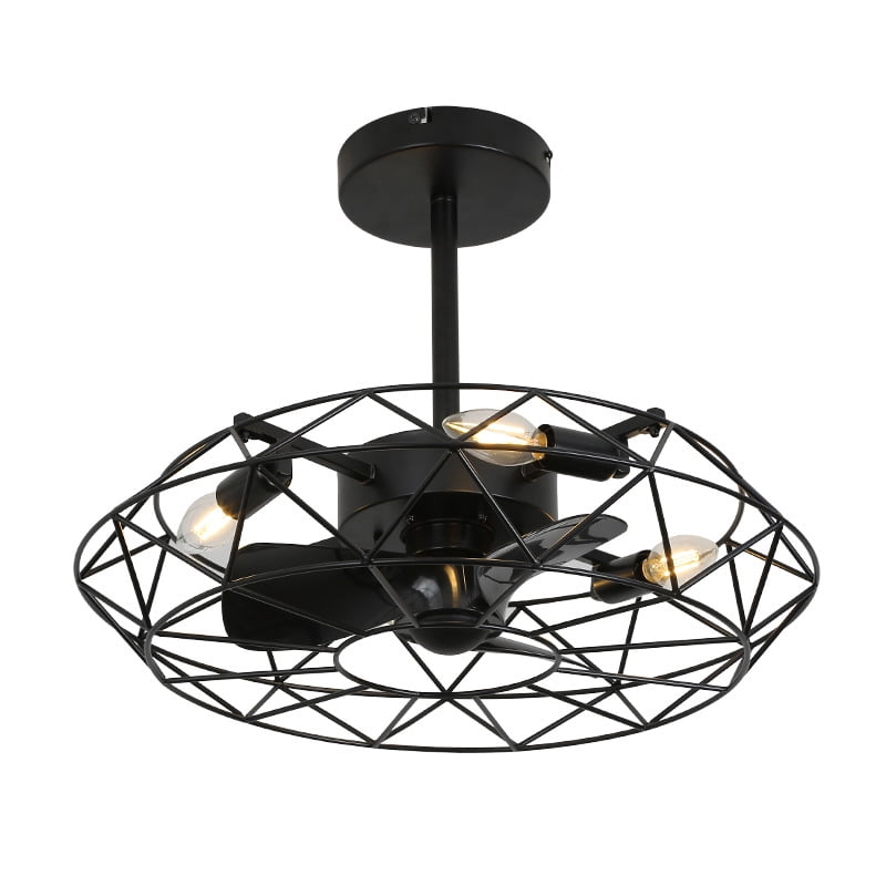 19.69 inch variable frequency ceiling fan light, suitable for living ...
