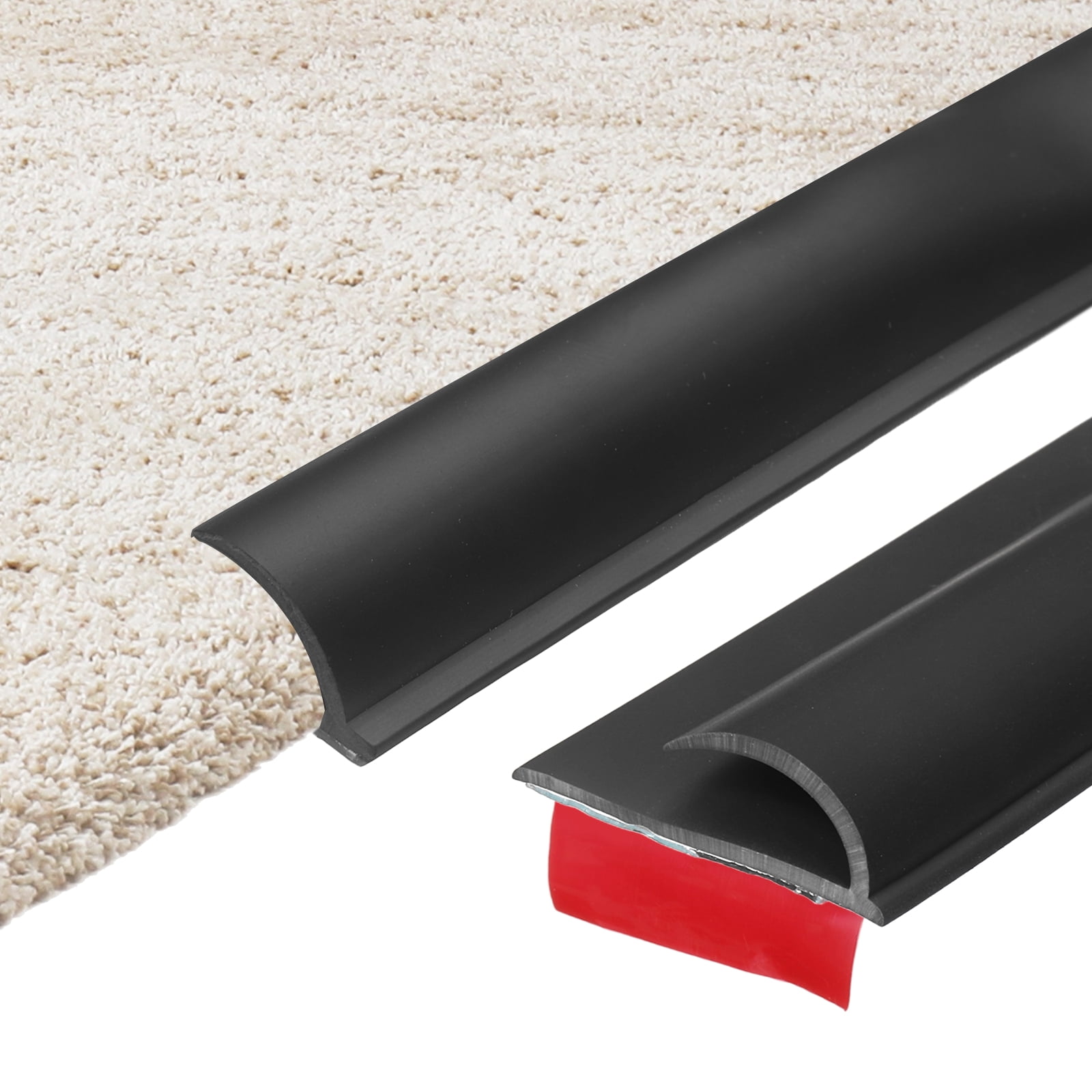 19.69Ft x 1.18" x 0.2" Carpet to Tile Transition Strip, Self-Adhesive ...