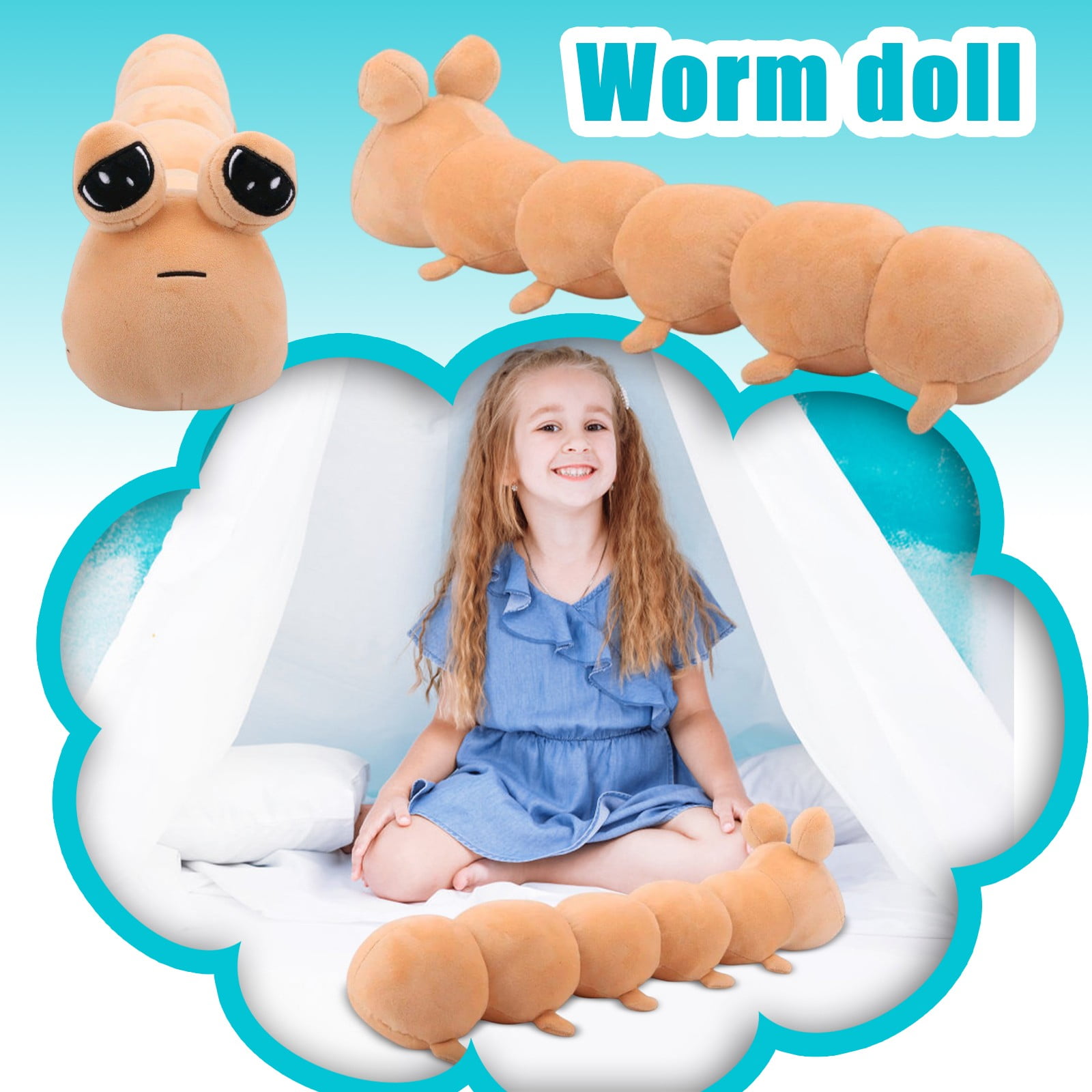 19.6inch My Pet Alien Pou Plush Toy Furdiburb Emotion Alien Plushie ...