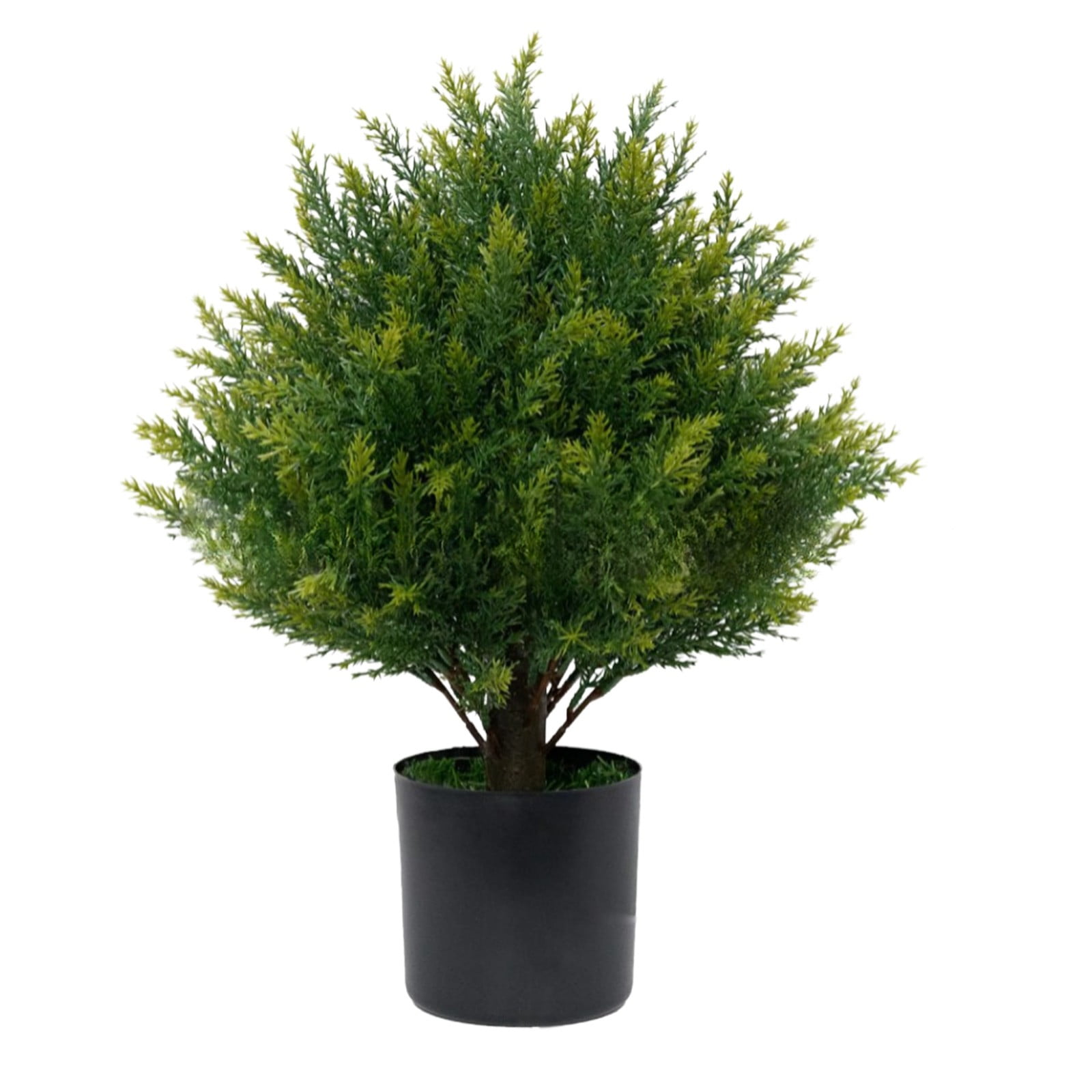 19.7'' Artificial Cedar Topiary Ball Trees with Ground Spike, UV ...