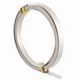 19.7 Feet 32Gauge Flat Silver Wire, 8mm Wide Flat Bezel White Copper ...
