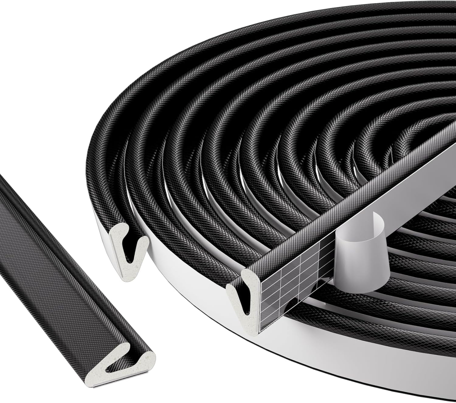 19.7 Ft V-Shape Weather Stripping Door Seal Strip,Self Door Insulation ...