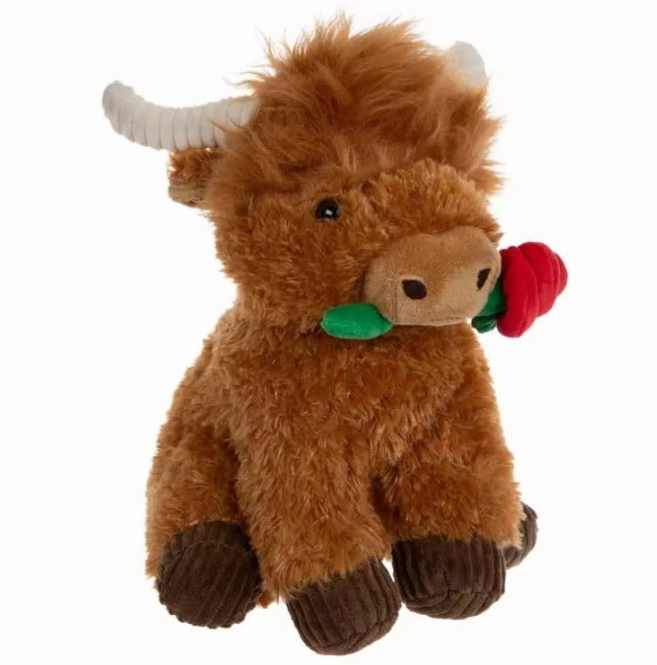 19.7'' Highland Cow Stuffed Animal, Cute Plushies Fluffy Cow Gifts ...