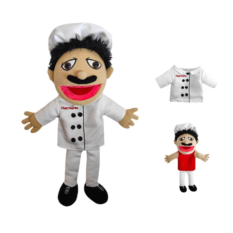 19.7-Inch Chef. PP Hand Puppets Stuffed Plush Toy for Kids and Fans - Interactive & Educational ...