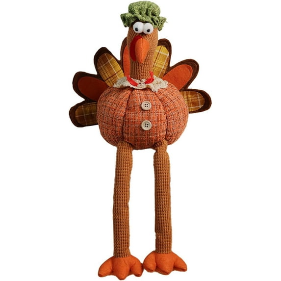 19.7 Inch Thanksgiving Porch Decor Handmade Fabric Turkey with ...