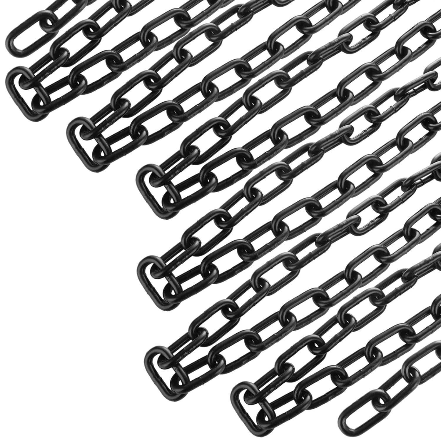 19.7 ft Long Black Chain Link 1/4" Heavy Duty Chain Bulk Decorative ...
