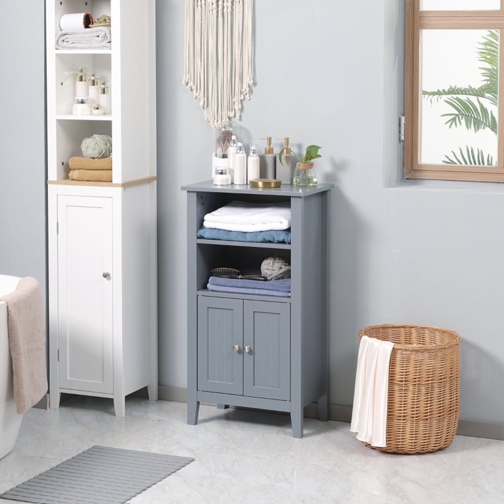 19.75 Inch Bathroom Storage Cabinet, Small Bathroom Side Table with 2 ...