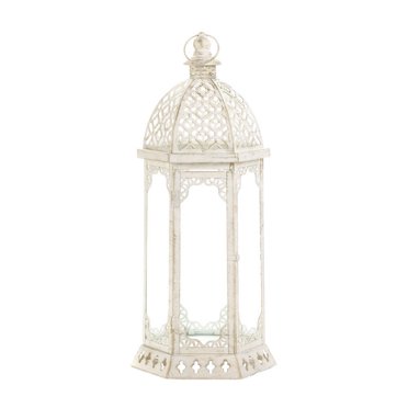 GRACEFUL DISTRESSED WHITE LARGE LANTERN - Walmart.com