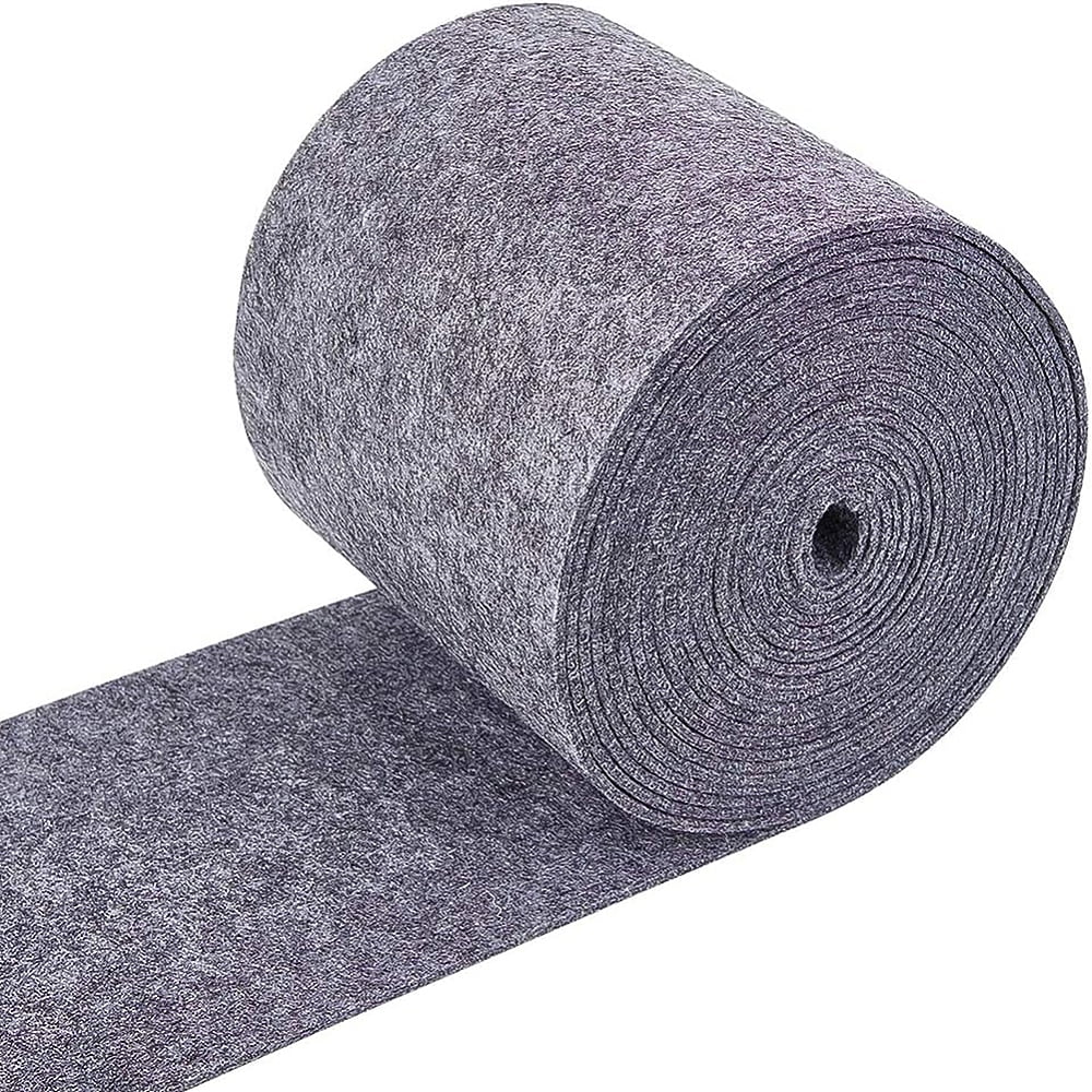 19.7FTx5.5 Felt Fabric Craft Felt Fabric Roll Dark Gray Nonwoven Felt ...