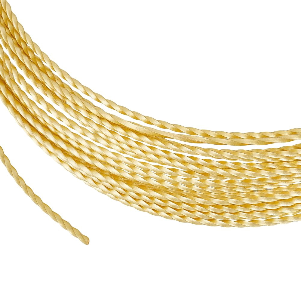 19.7Feet Golden Twist Jewelry Wire 16 Gauge Round Brass Craft Beading ...