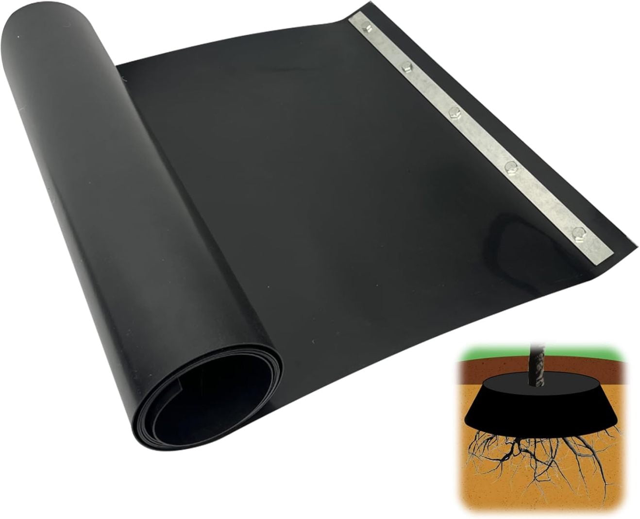 19.7INx15FT Tree Root Barrier roll, Plants Root Barrier for Bamboo Tree ...