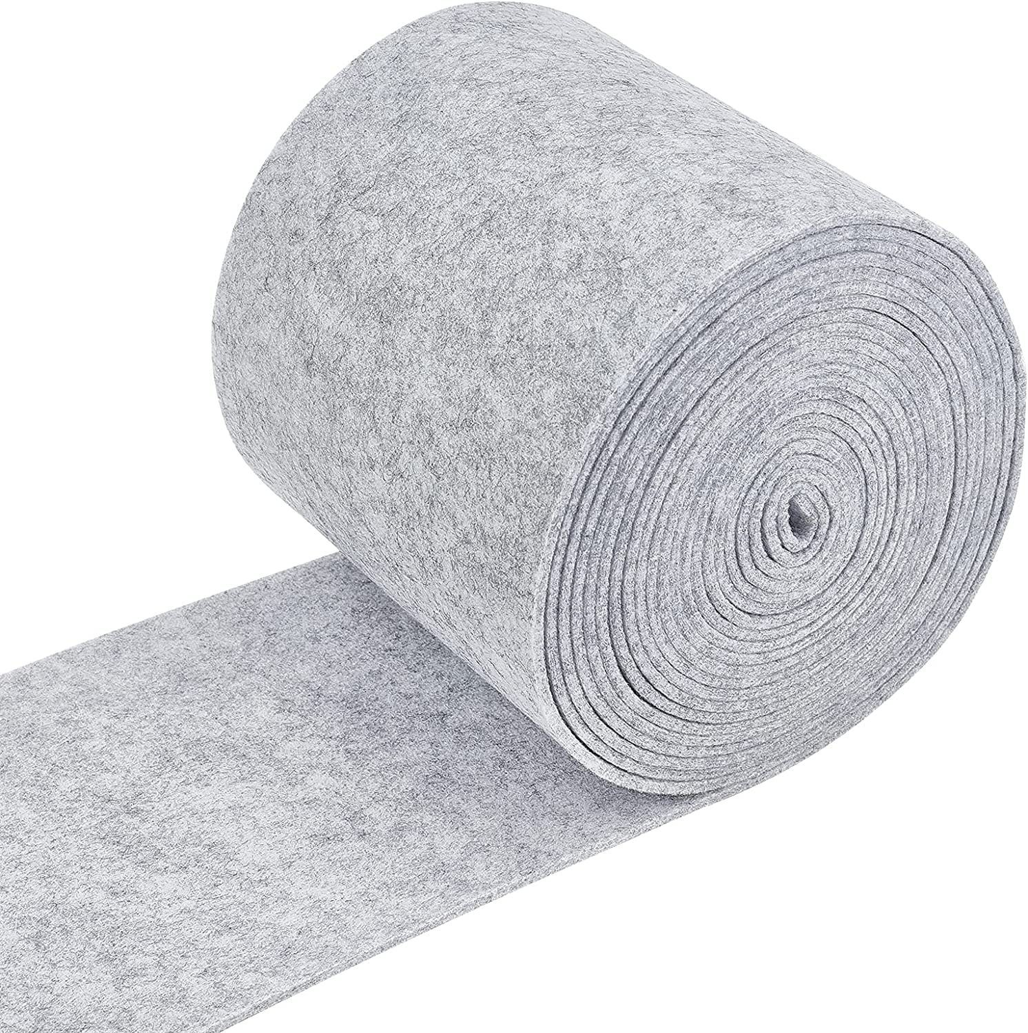 19.7ftx5.5" Felt Fabric Craft Silver Nonwoven Felt Roll Padding Felt ...