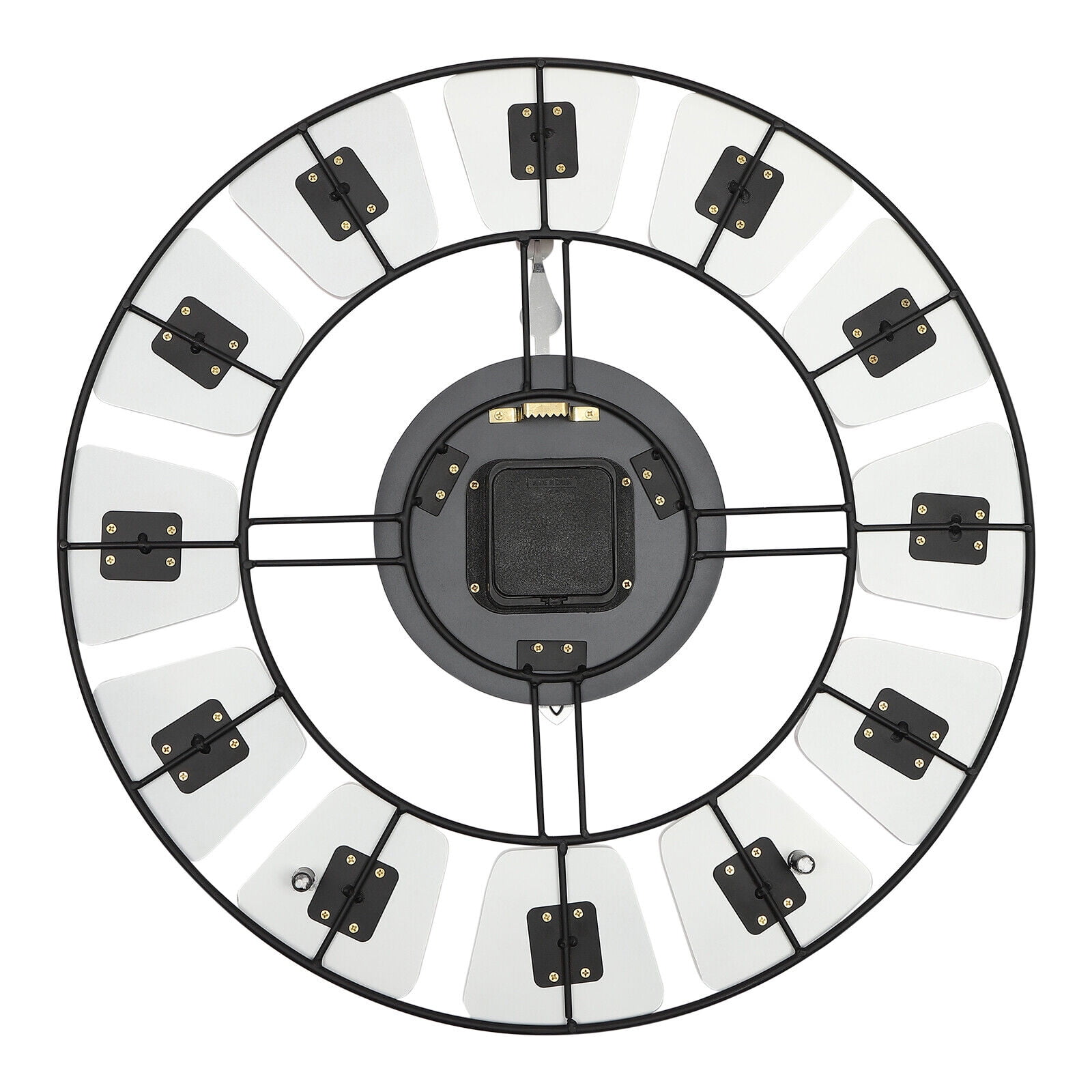 19.7in Round Wall Clock Roman Numberal Accurate Time Multi-Colour for ...