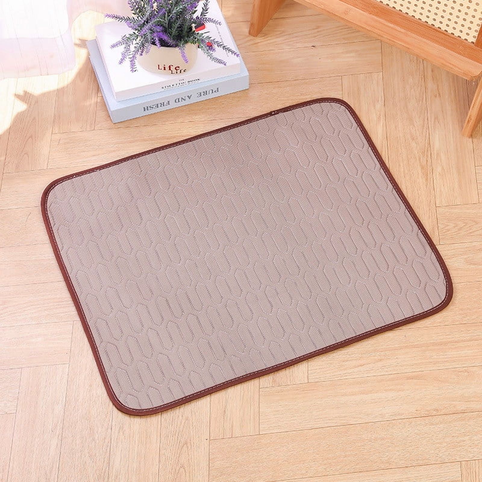 19.7x15.7in Ice Silk Cooling Mat Pet Summer Sleep Pad for Dogs Cats Sofa Bed(Brown) - Walmart.com