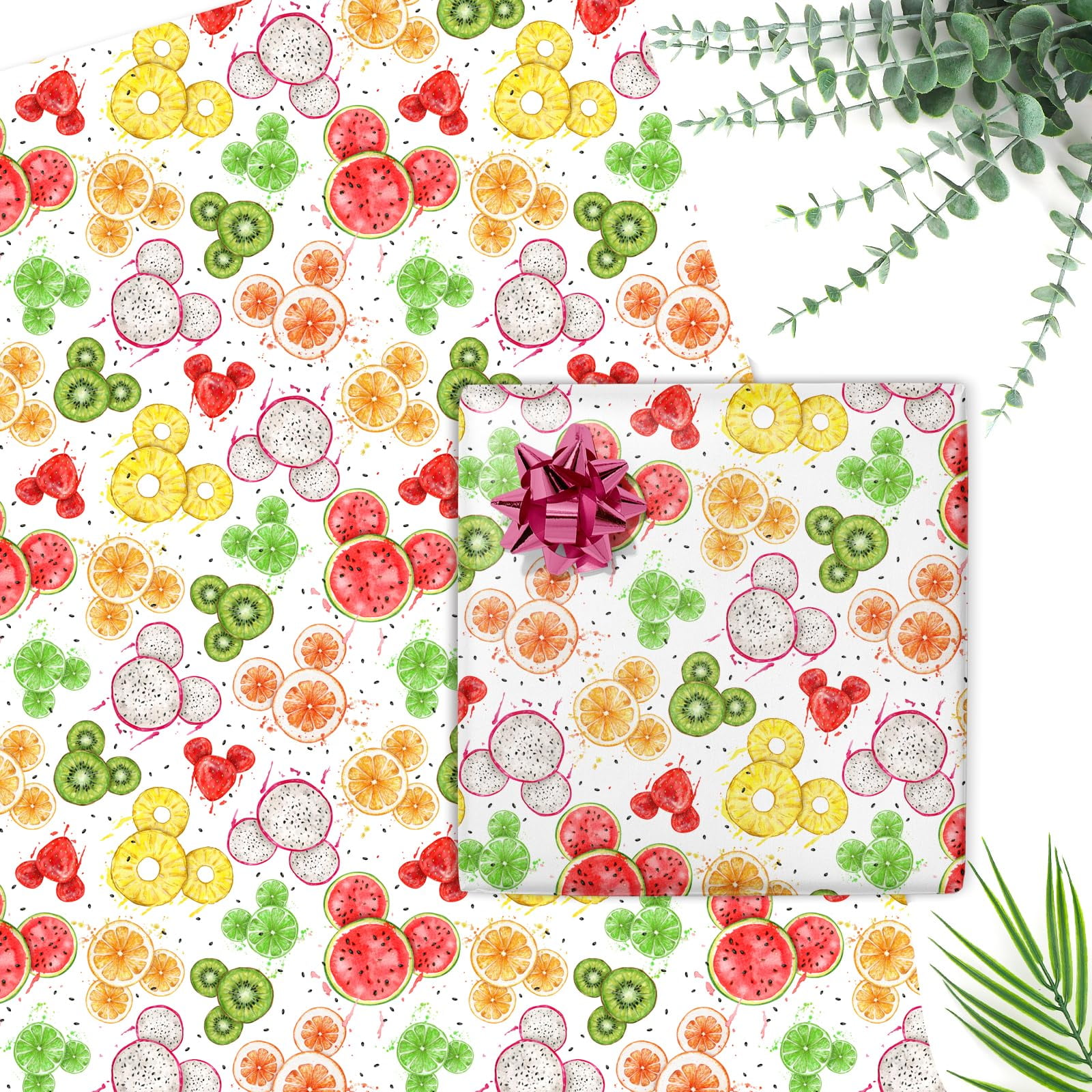 19.7x27.6 inch Summer Fruits STF9 Wrapping Paper for Kids Girls Boys ...
