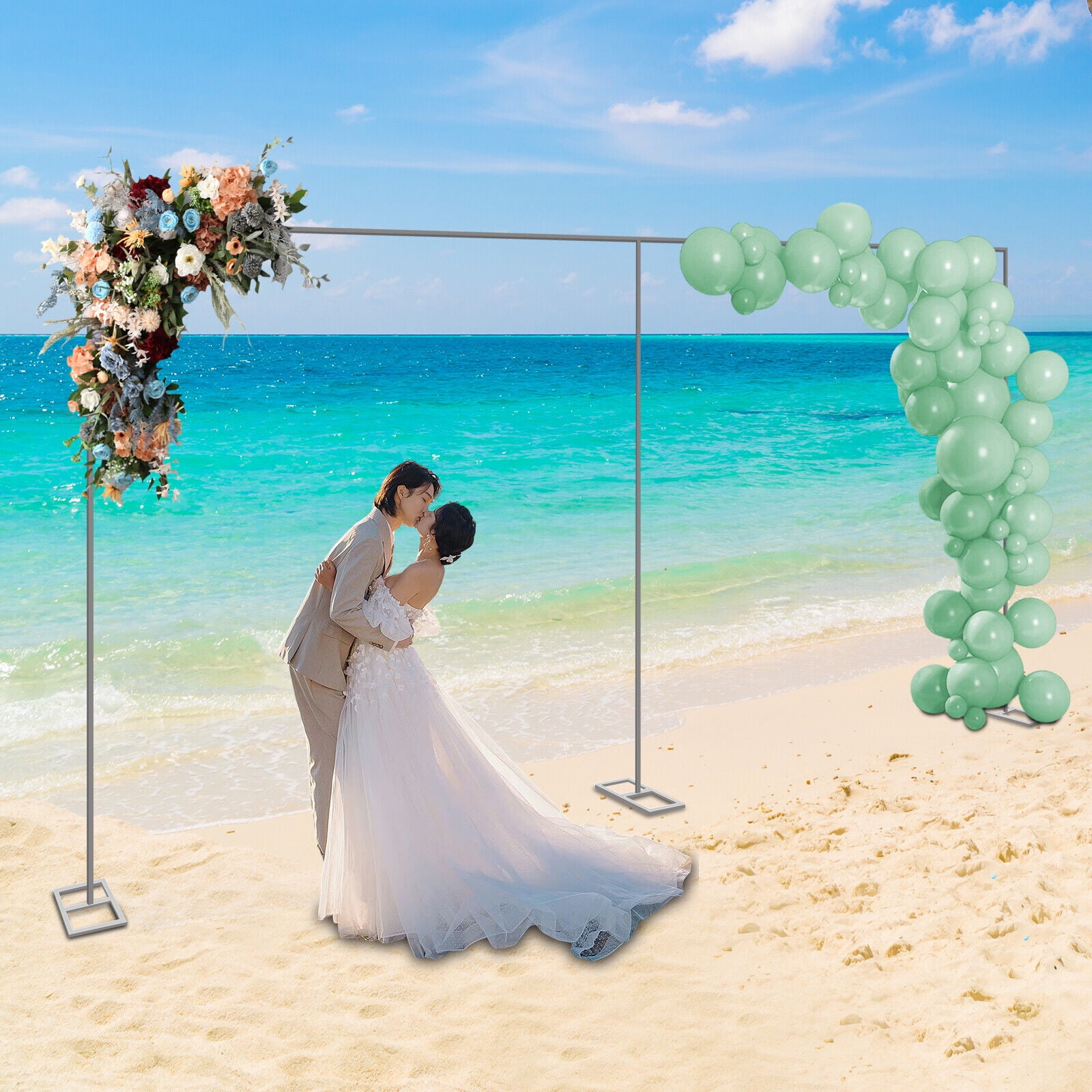 19.7x9.8ft Rectangular Wedding Arch Stand – Sturdy Carbon Steel ...
