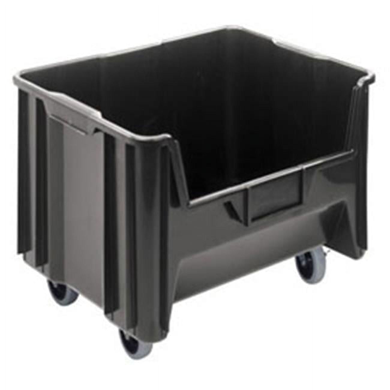 19.87 x 15.25 x 15.75 in. Mobile Heavy Duty Giant Stacking Bins, Black - Pack of 3 - Walmart.com