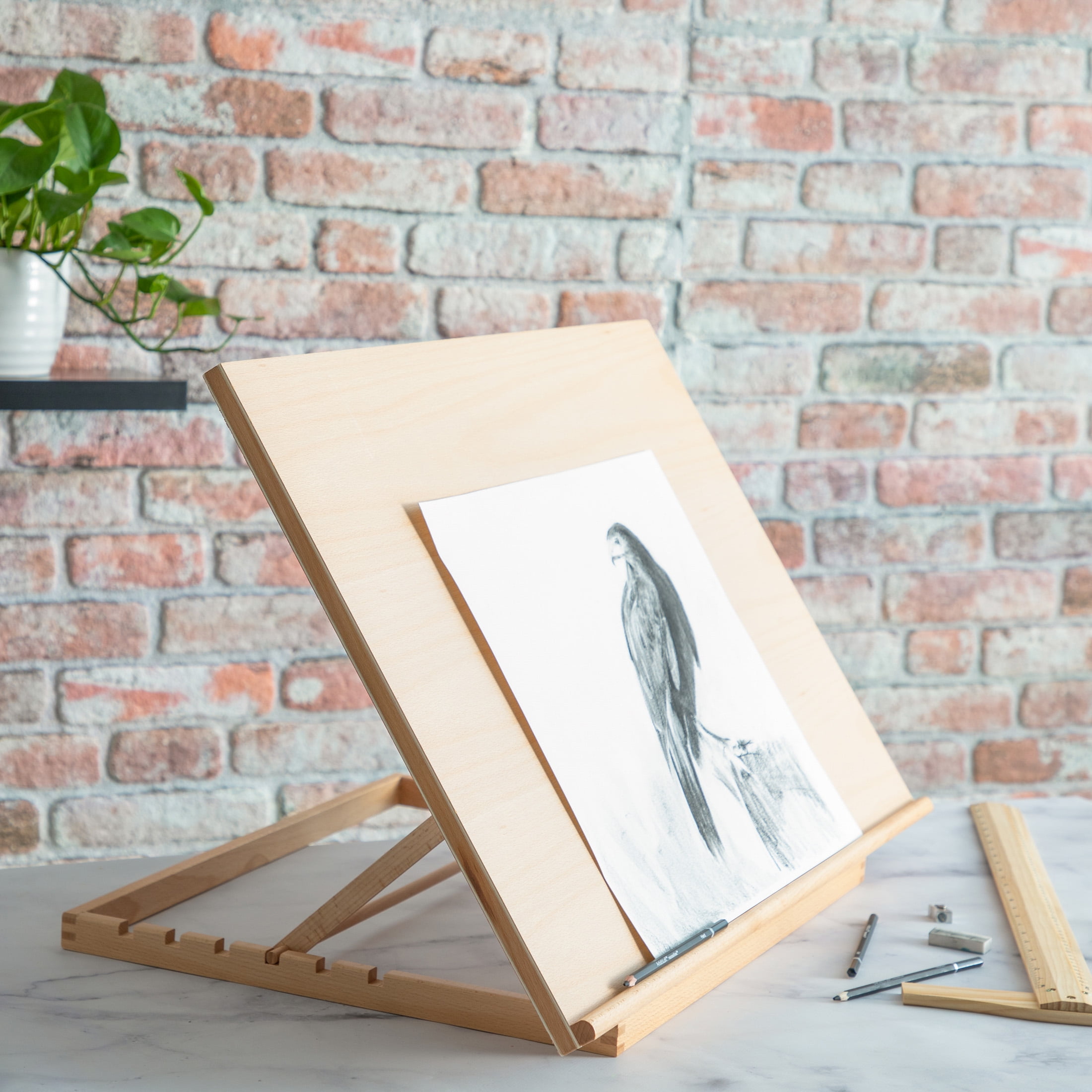 19" All Media Wood Tabletop Easel by Artist's Loft - Ideal for Drawing ...