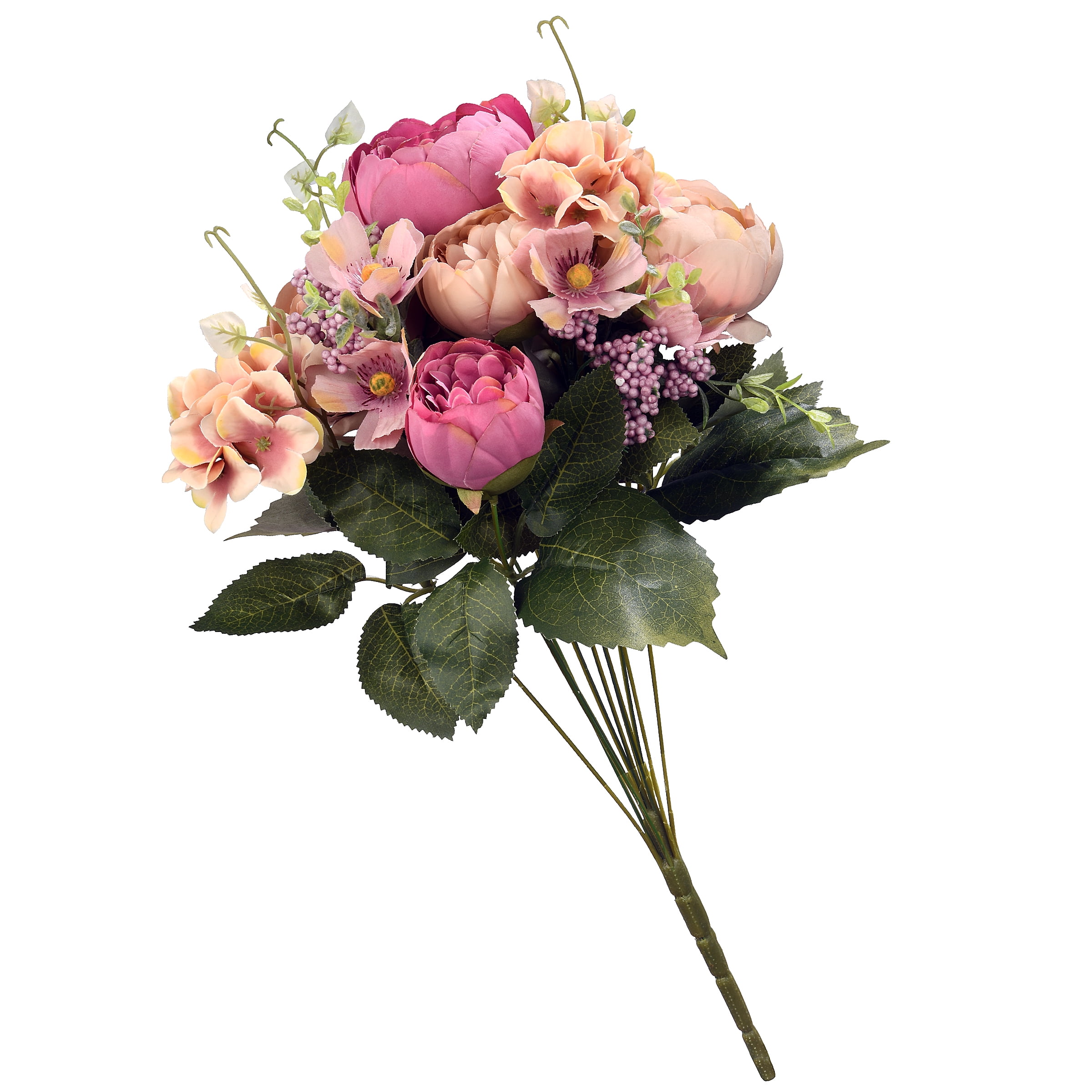 19" Assorted Pink Rose Bundle - Walmart.com