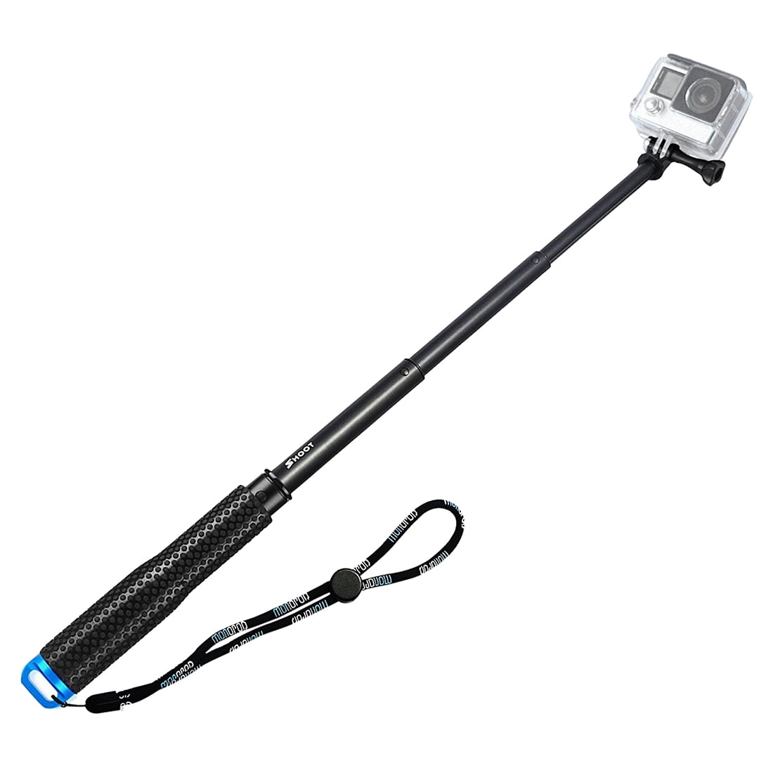 19" Extendable Handheld Selfie Stick Telescoping Pole Aluminum Alloy ...