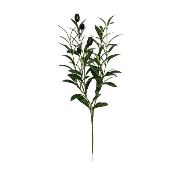 19" Fake Olive Tree Branches Olive Stems Large Tall Artificial Greenery ...