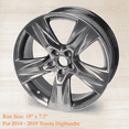19" Alloy Rim Fit for Toyota Highlander Limited/ Limited Platinum 2014 ...