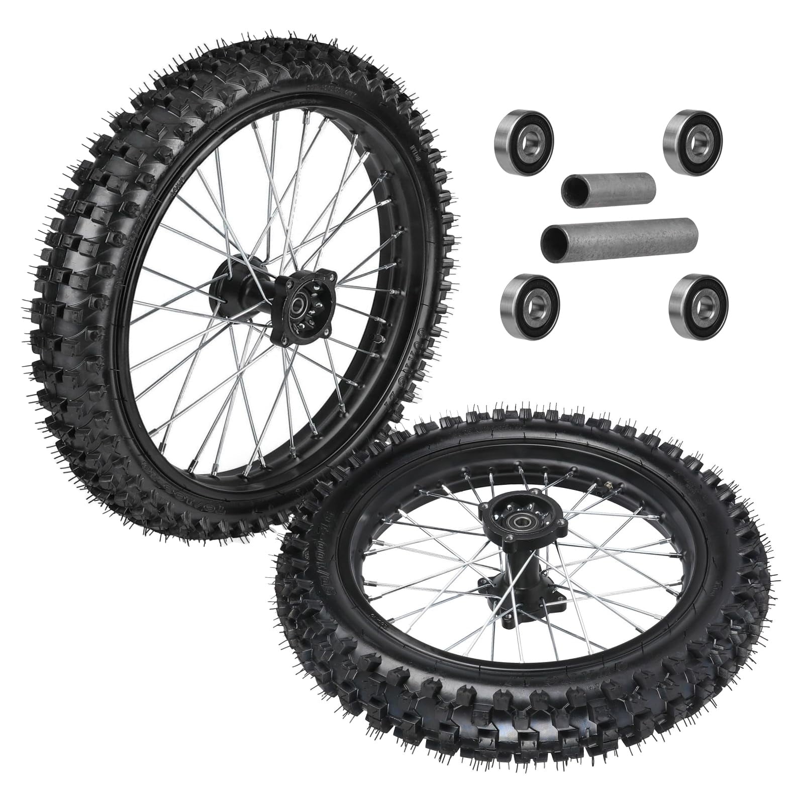 19" Front & 16" Rear Dirt Bike Wheel Set – 70/100-19 + 90/100-16 Tire ...