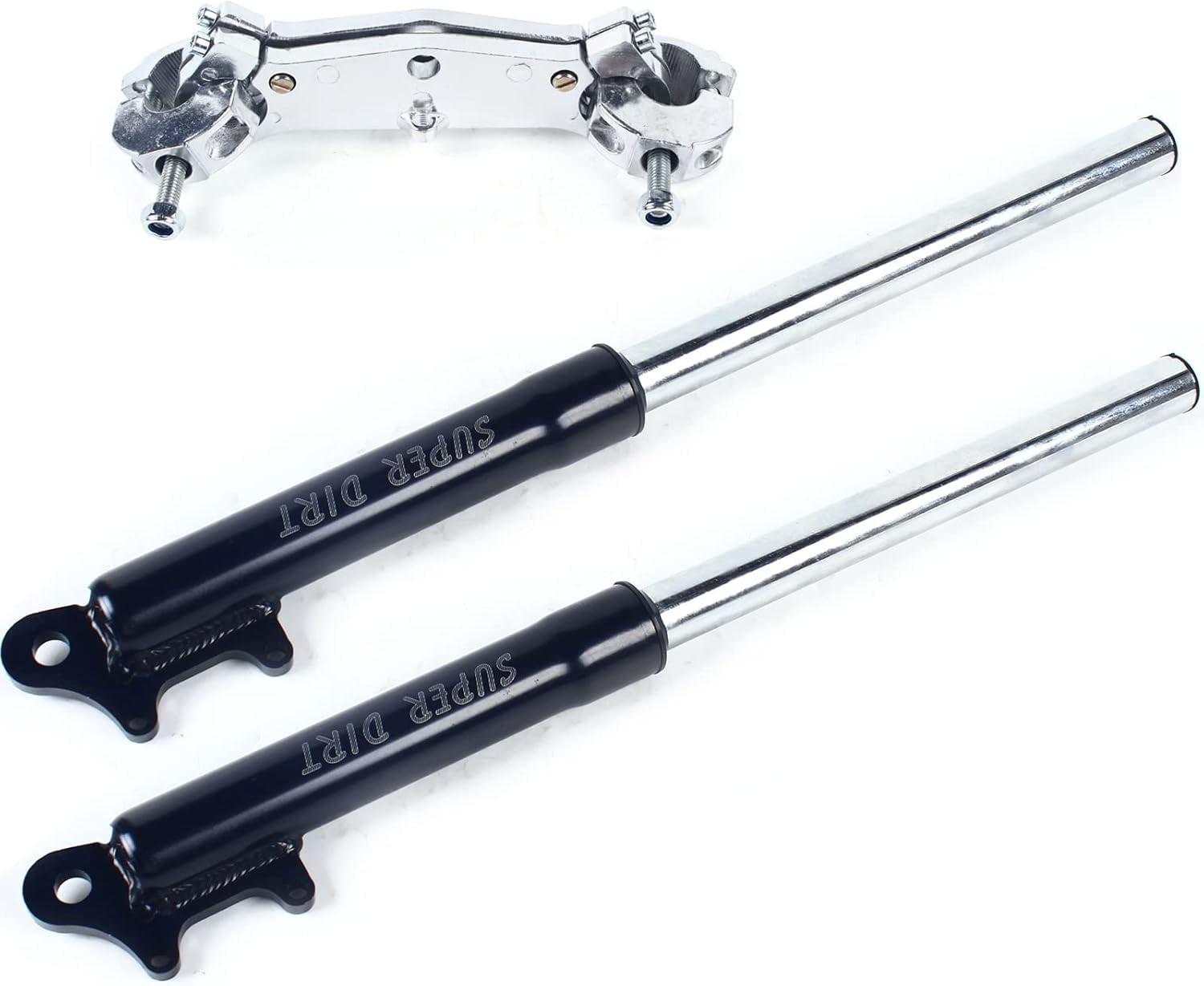 19''Front Fork Shock Absorber 49cc 2 Stroke Front Shock Suspension Mini Bike Forks Pit Bike ...