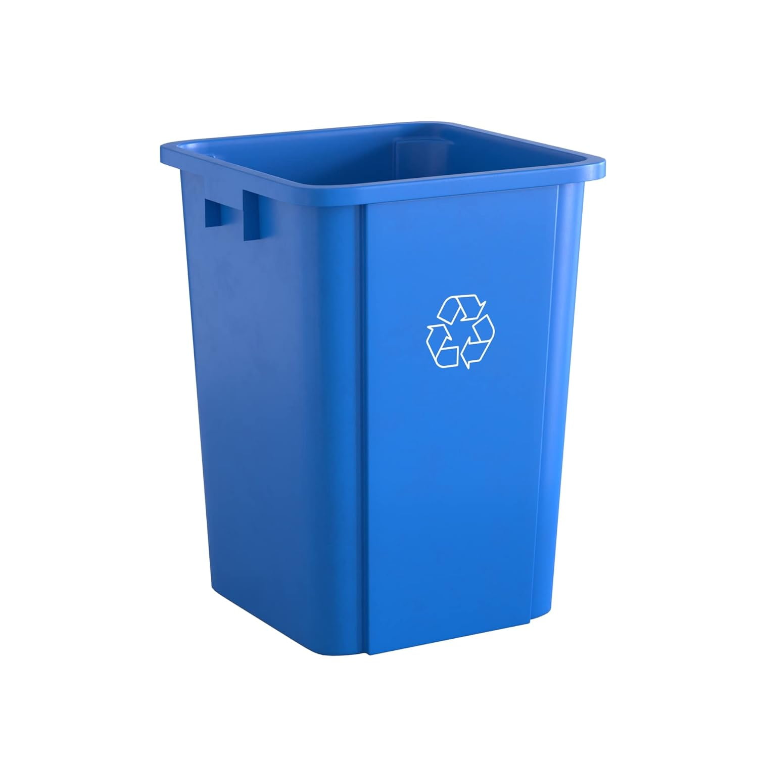 19 Gallon Blue Square Commercial Trash Can - Walmart.com