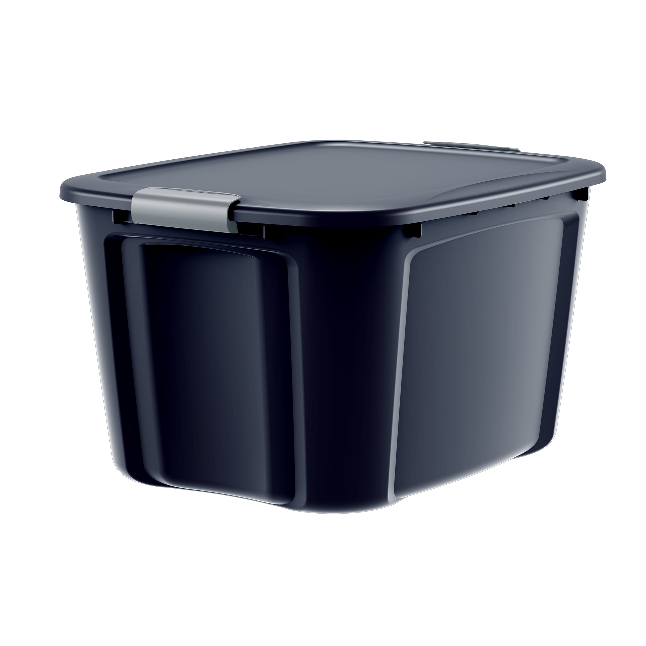 19 Gallon Locking Lid Blue Cove Base + Lid with Soft Silver Latches ...