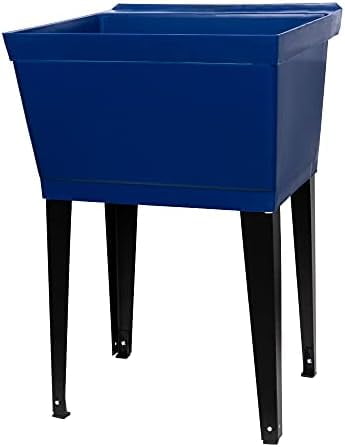 19 Gallon Utility Sink Laundry Tub bywith Adjustable Metal Legs, Ideal ...