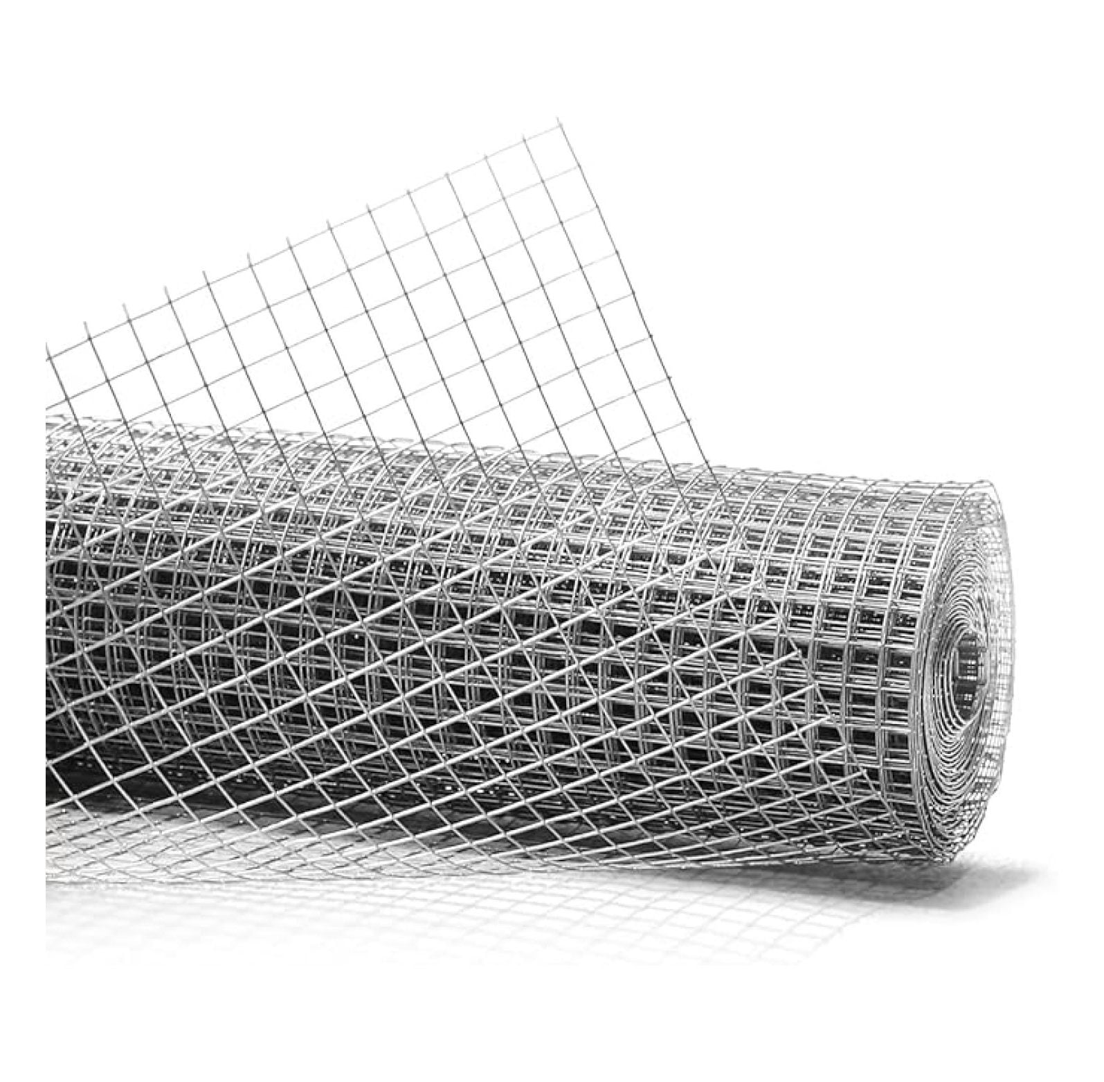 19 Gauge Cloth Metal Wire Mesh 1/2" x 1/2", Galvanized Welded Cage Wire ...