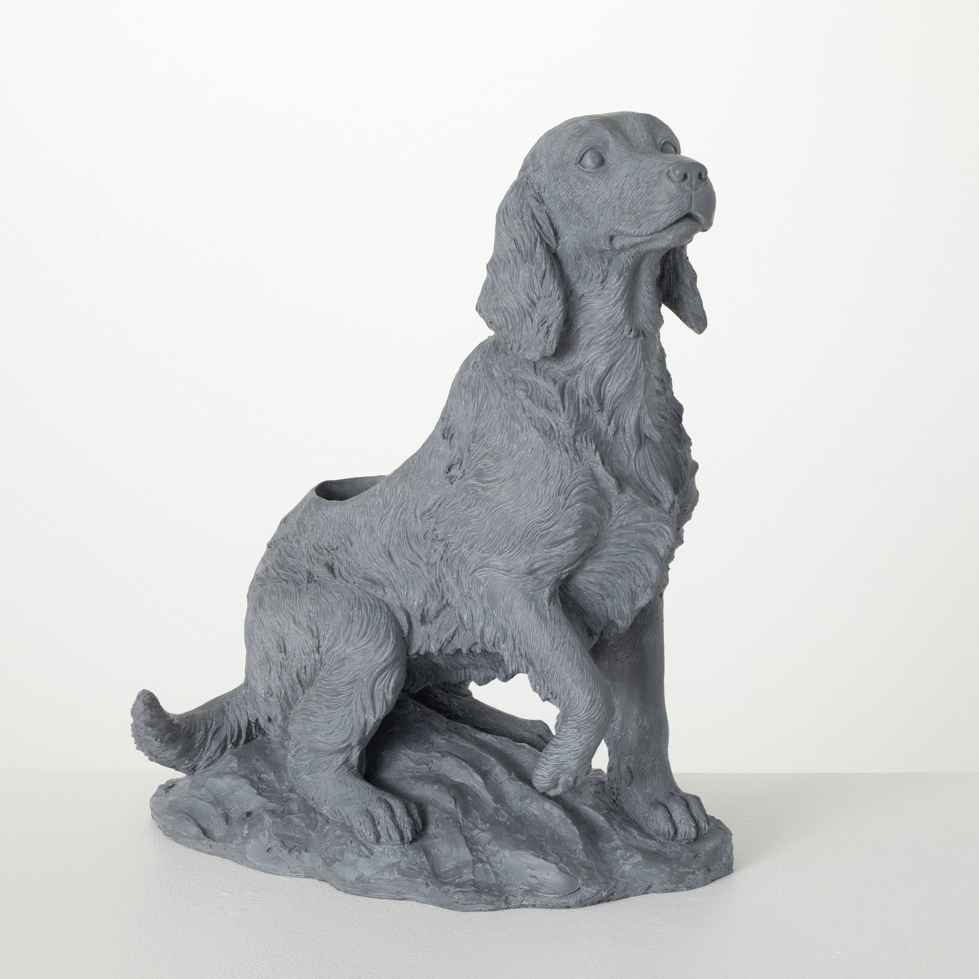 19"H Sullivans Gray Irish Setter Planter, Brown - Walmart.com