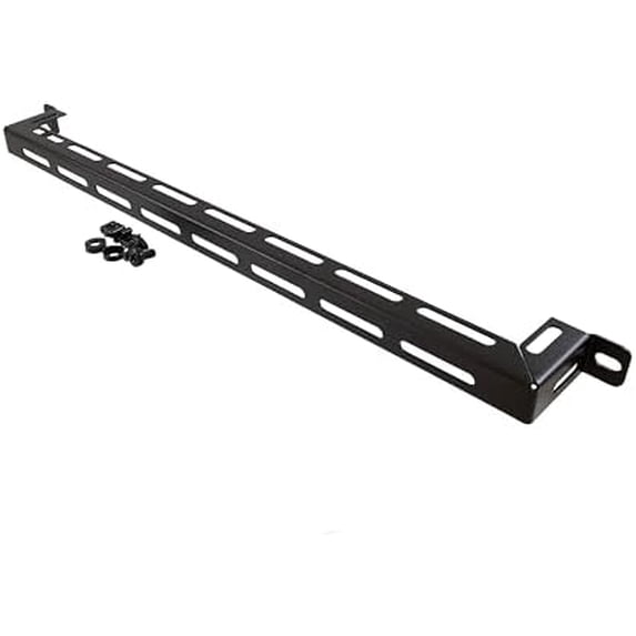 19" Horizontal Mount Lacing Bar 2 Inch Depth, 5-Pack, Steel Cable ...