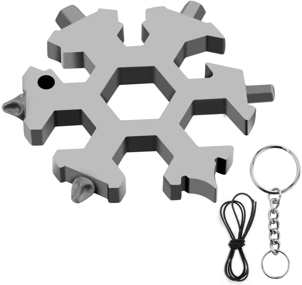19-In-1 Stainless Steel Snowflake Multitool, Christams Gifts for Men ...