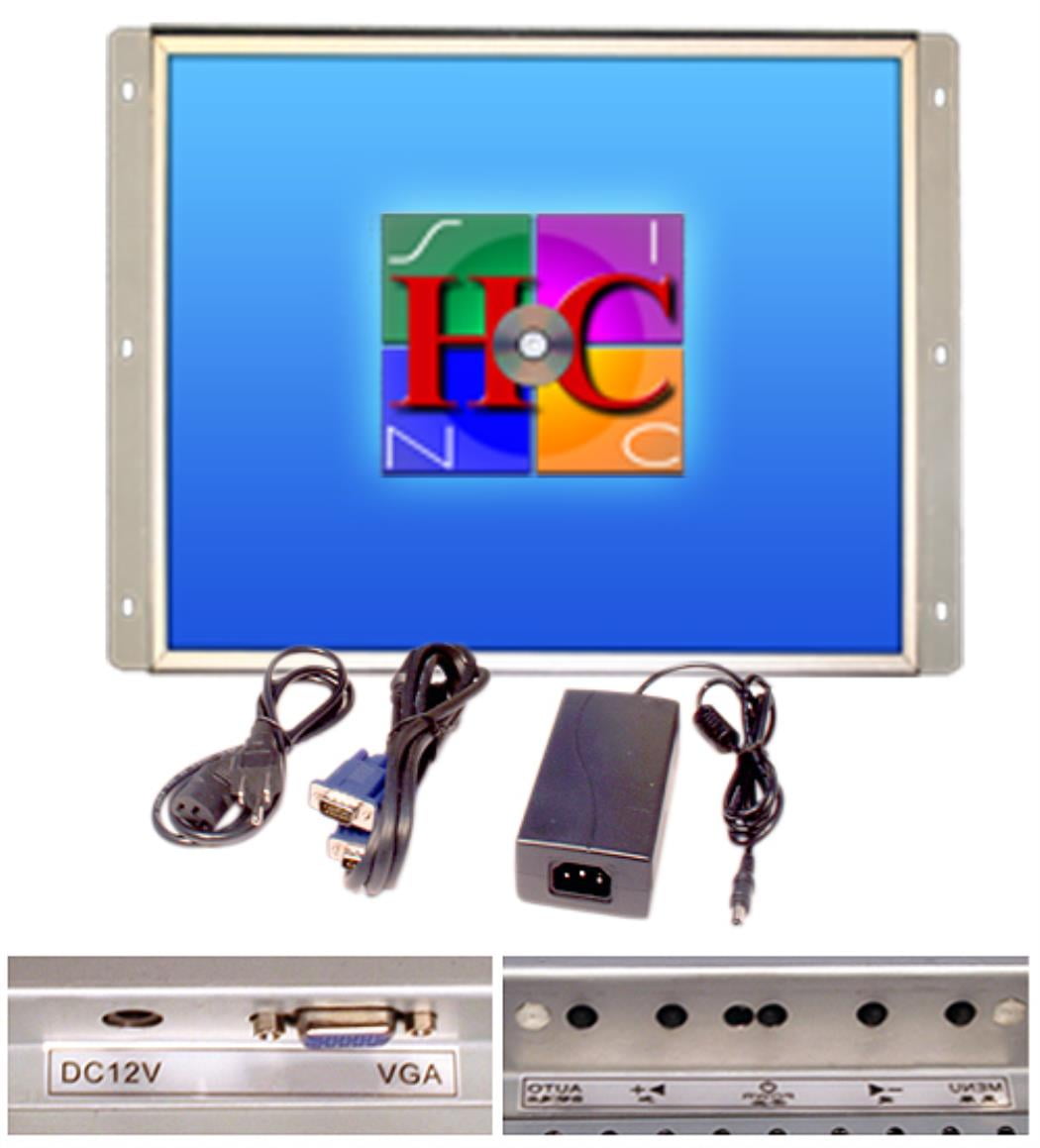 19-Inch Arcade Game LED Monitor for Jamma, MAME, Cocktail Cabinets, PC ...