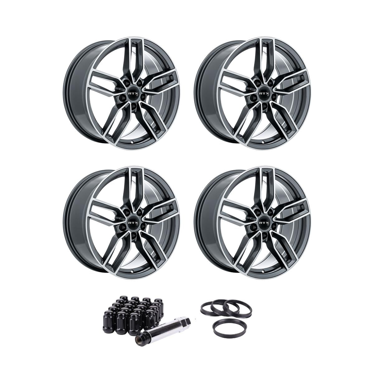 19 Inch Black Rims (Set of 4) for 1997 Audi A8, RTX 507406-AY - Walmart.com