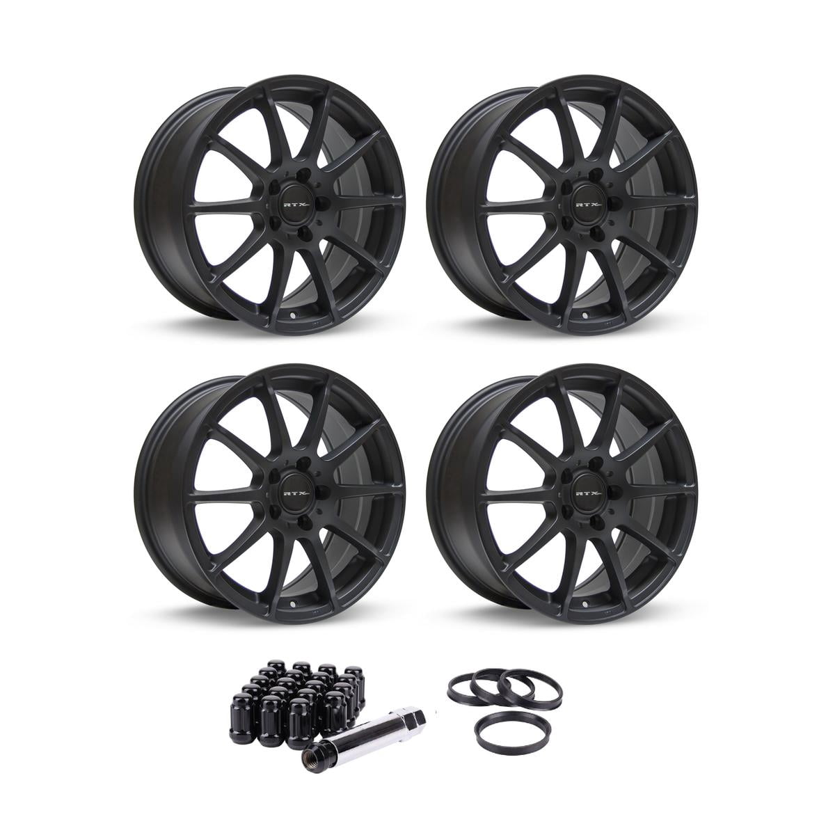 19 Inch Black Rims (Set of 4) for 2006-2024 Audi A3 Quattro, RTX 81577 ...