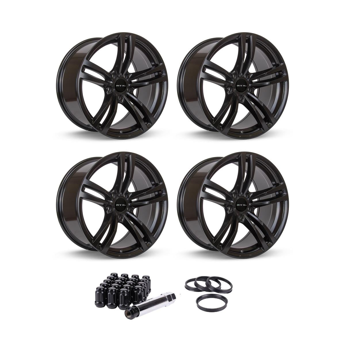 19 Inch Black Rims (Set of 4) for 2009-2011 BMW 335d, RTX 81584-DI ...
