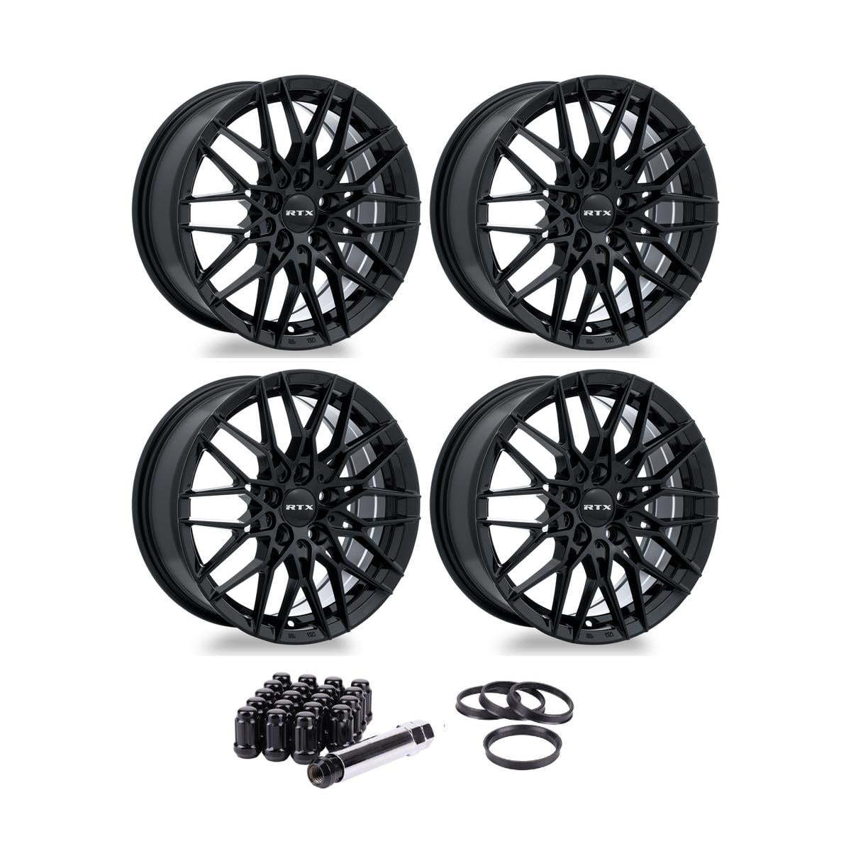 19 Inch Black Rims (Set of 4) for 2014-2015 Chevrolet Cruze, RTX 83252 ...