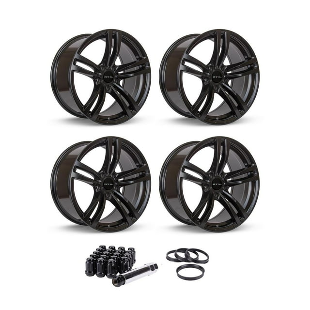 19 Inch Black Rims (Set of 4) for 2019-2024 BMW X5, RTX 82010-SN ...