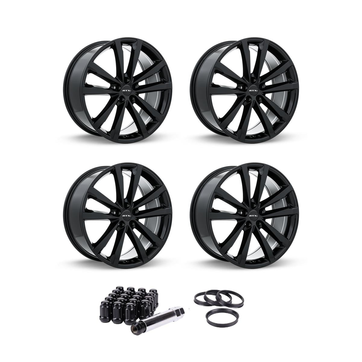 19 Inch Black Rims (Set of 4) for 2022-2024 Volvo C40 Recharge, RTX ...