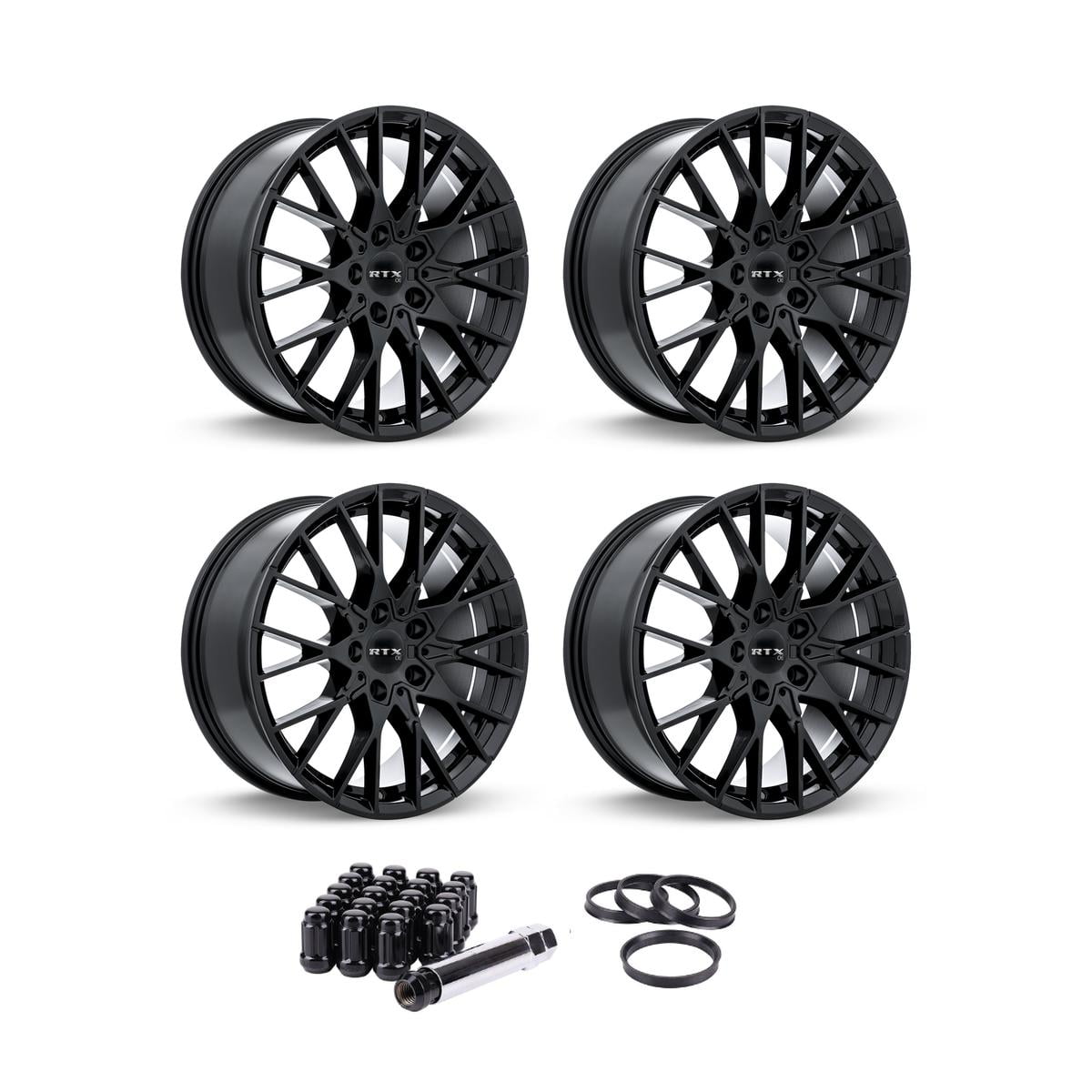 19 Inch Black Rims (Set of 4) for 2024 Audi Q8 e-tron, RTX 507412-EZ ...