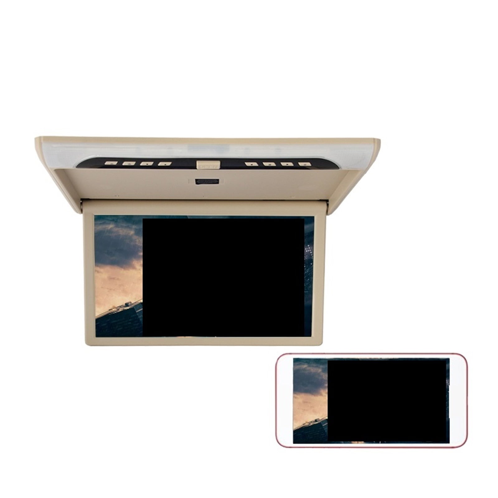 19 Inch Car Monitor 1080P HD LCD Screen Portable Car Video Players ...